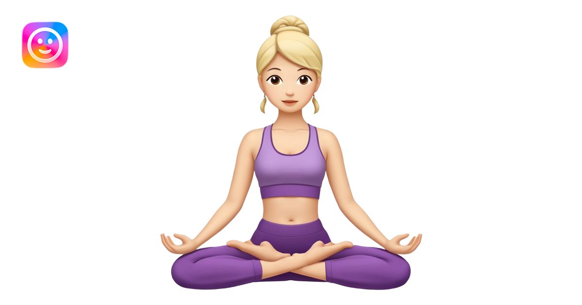 yoga women elegant emoji | AI Emoji Generator