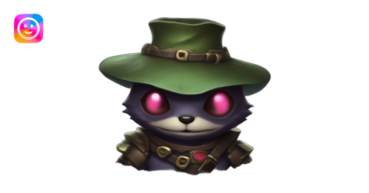 dark creepy teemo emoji | AI Emoji Generator