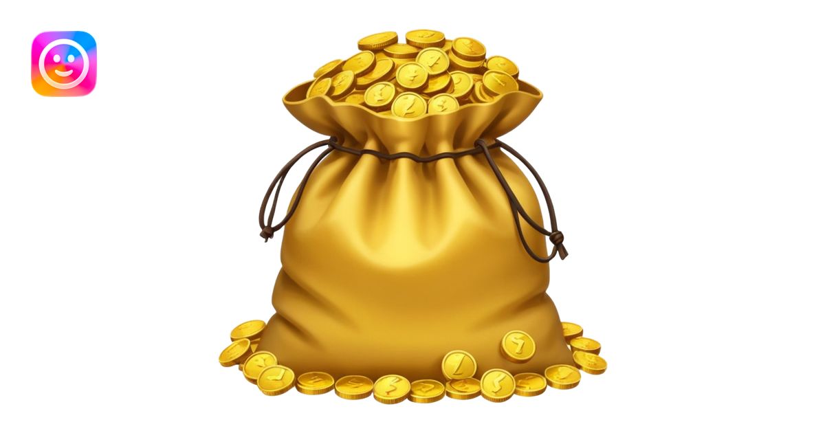savings in the bag emoji | AI Emoji Generator