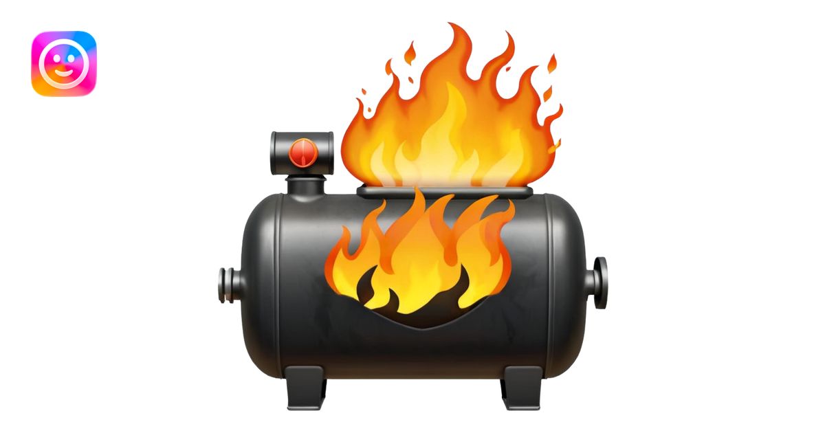 gas tank on fire emoji | AI Emoji Generator