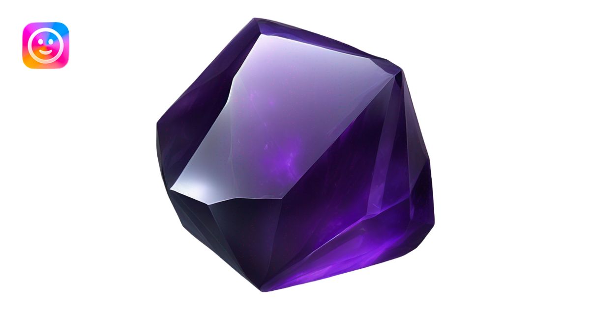 purple obsidian crystal emoji | AI Emoji Generator