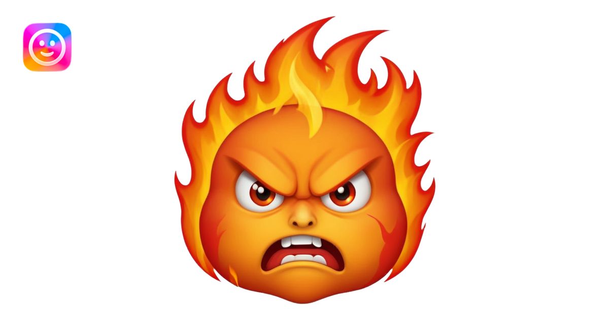 Fire emoji angry face emoji | AI Emoji Generator