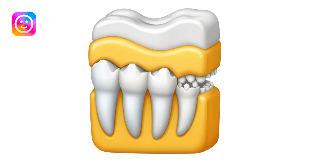 Supragingival calculus emoji | AI Emoji Generator