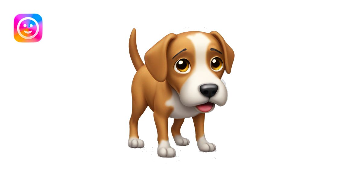 dog pooping emoji | AI Emoji Generator