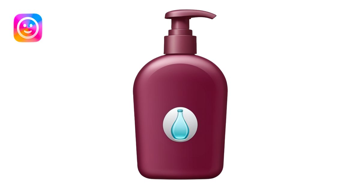 shampoo bottle in burgundy colour emoji | AI Emoji Generator