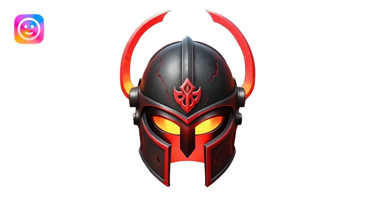 Ares legendary helmet object icon, ancient Greek helmet with glowing ...