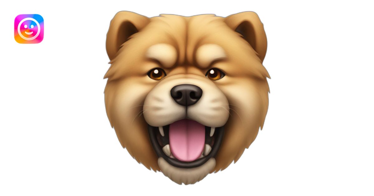 chow chow angry emoji | AI Emoji Generator