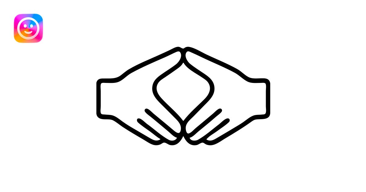 two hands in the Merkel-Raute position, fingers and thumbs touching to ...