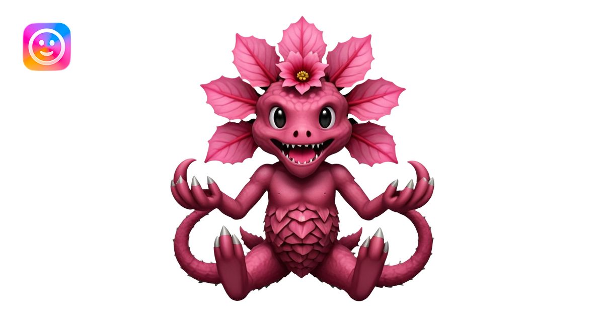 a flower like a monster a demogorgon basically but without e emoji | AI ...