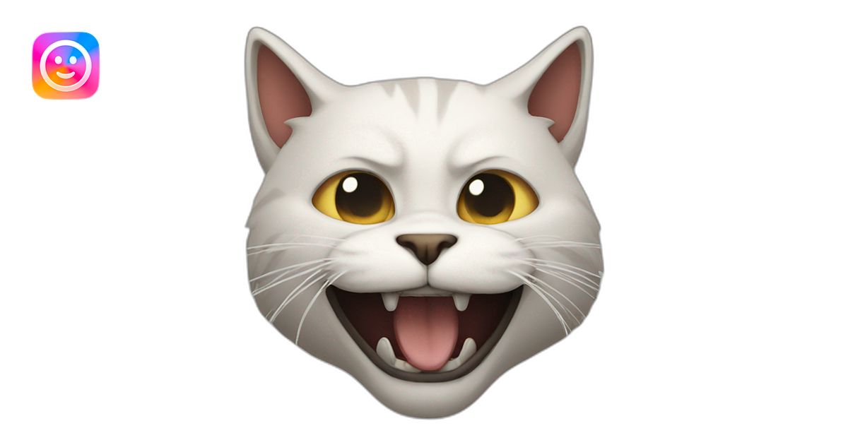 Evil cat emoji | AI Emoji Generator
