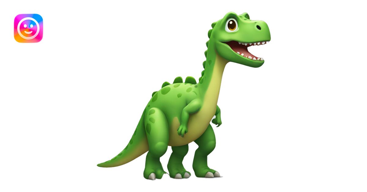green dinosaur emoji | AI Emoji Generator