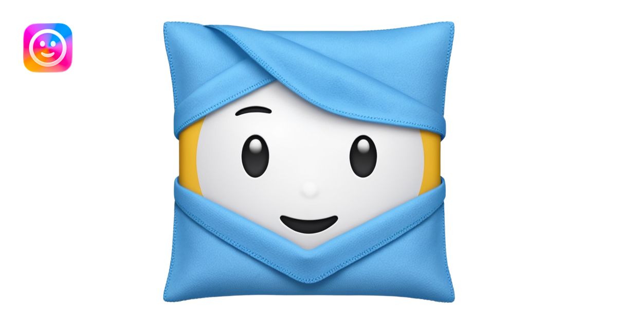 blue microfiber cloth cleaner emoji | AI Emoji Generator