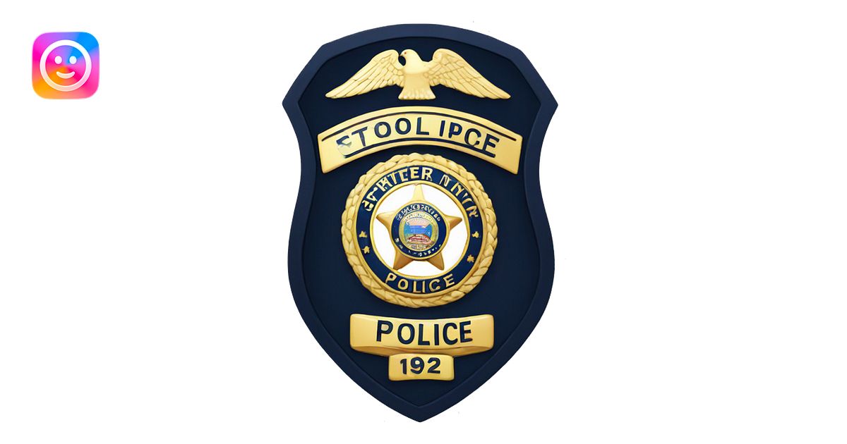 police department badge emoji | AI Emoji Generator