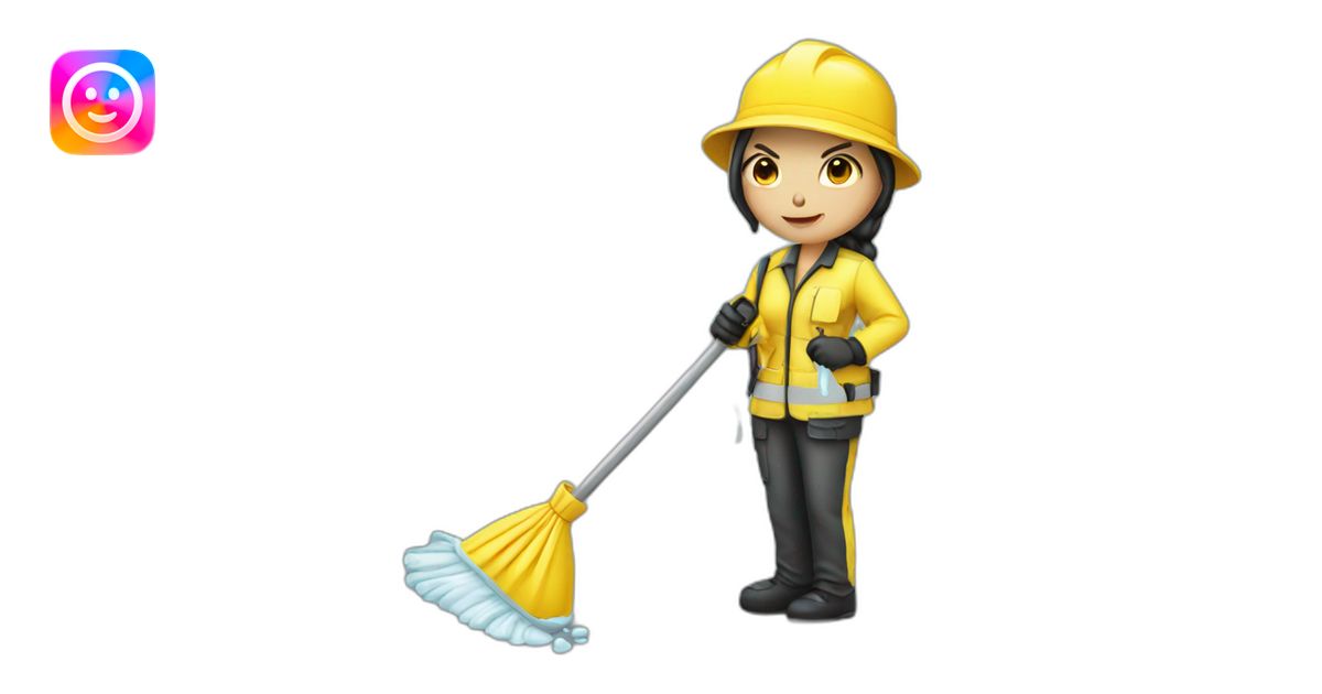 CRIME SCENE CLEANER emoji | AI Emoji Generator