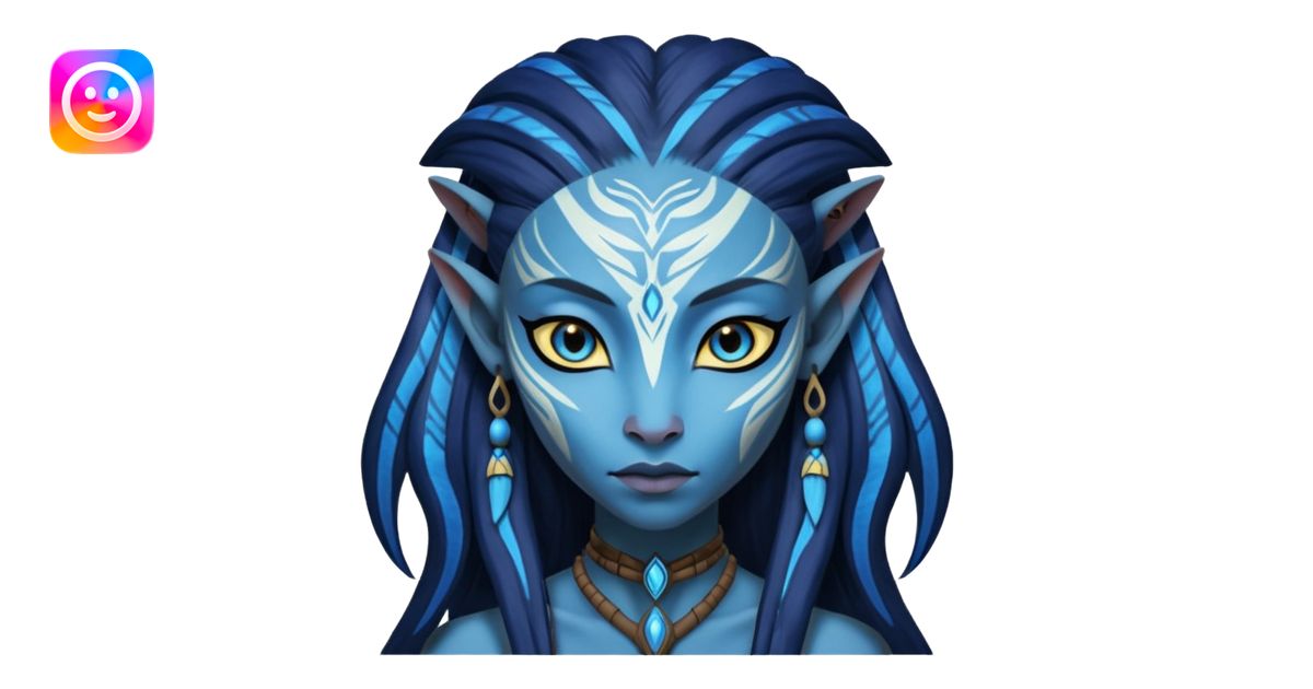 Neytiri from Avatar movie emoji | AI Emoji Generator