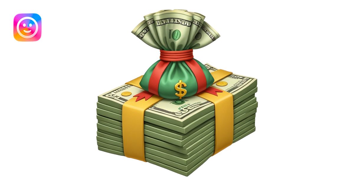 a bundle of money emoji | AI Emoji Generator