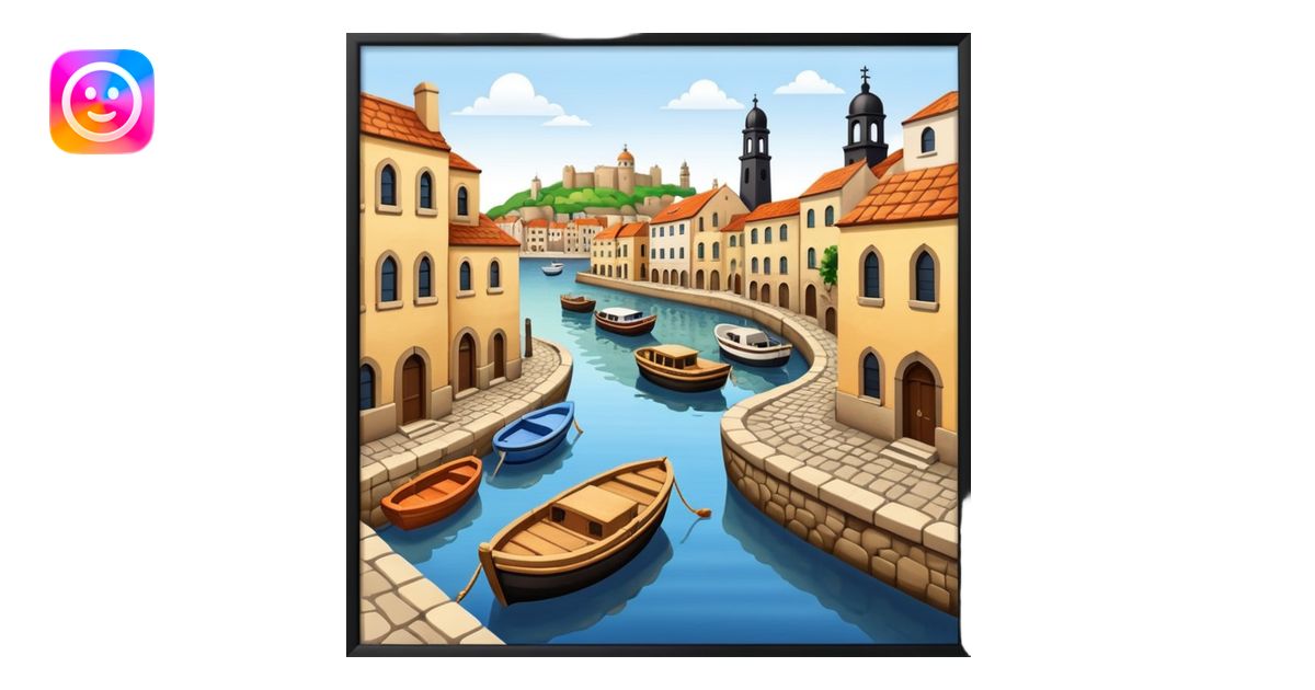 an old city port emoji | AI Emoji Generator
