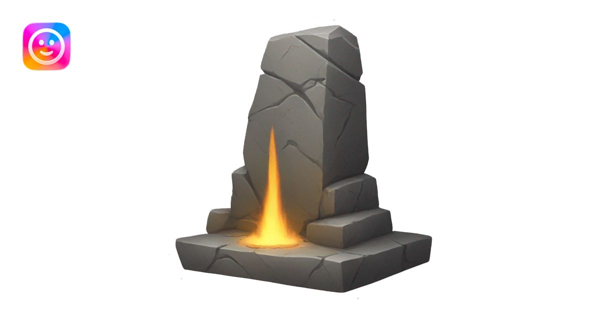 Altar of stone emoji | AI Emoji Generator