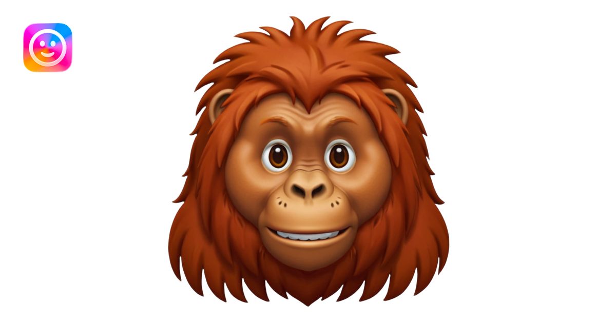 An orangutan emoji | AI Emoji Generator