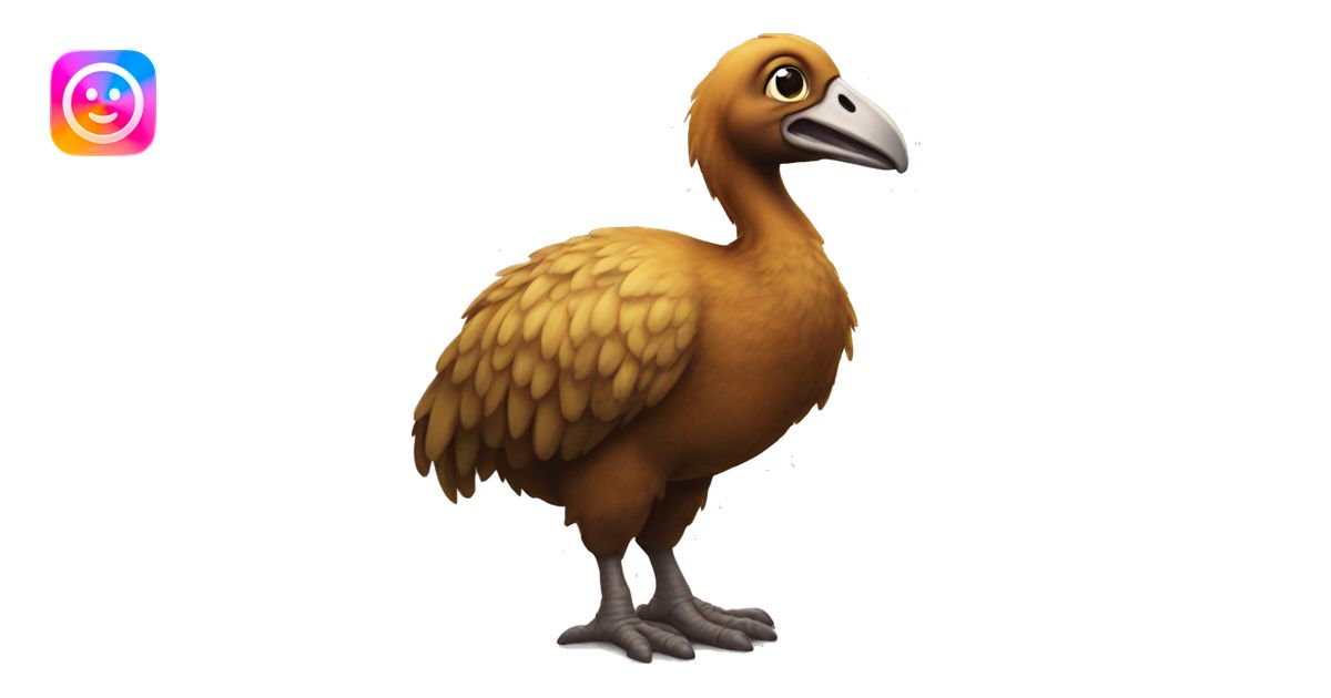 dodo doing poop emoji | AI Emoji Generator