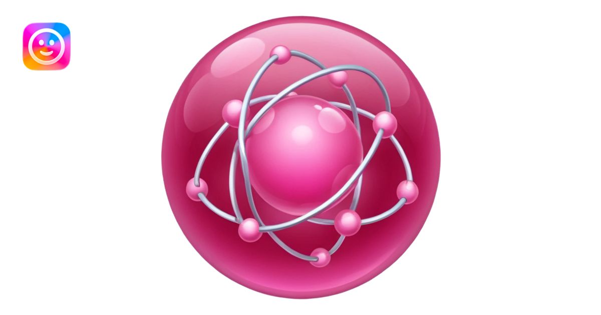 pink atoms emoji | AI Emoji Generator