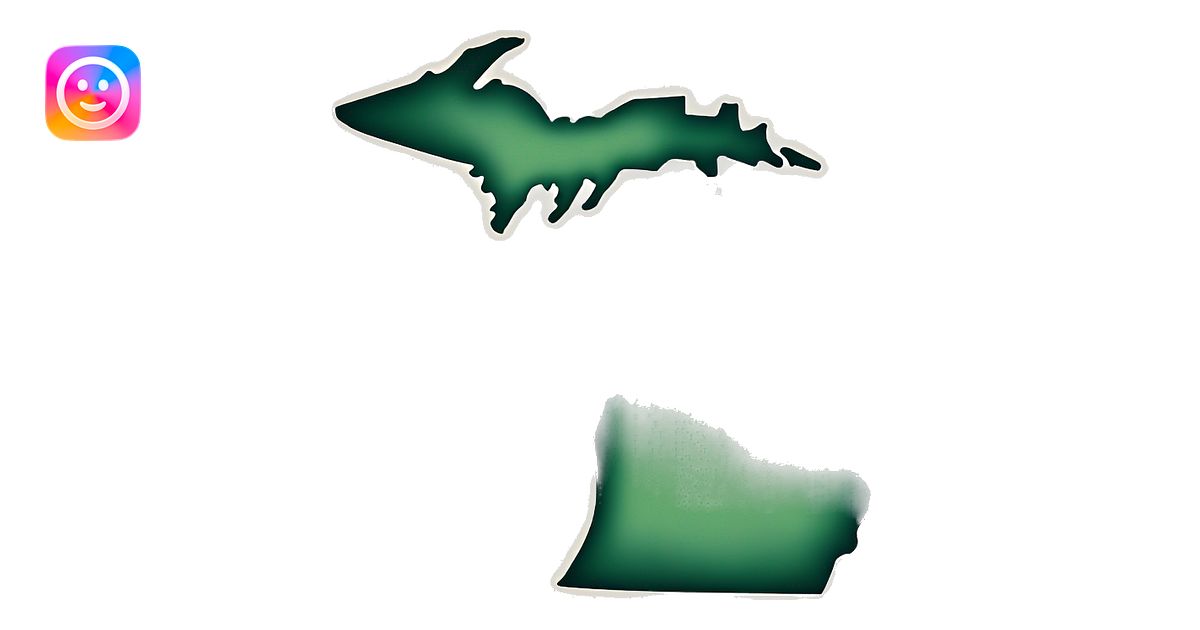 Michigan hand map emoji | AI Emoji Generator