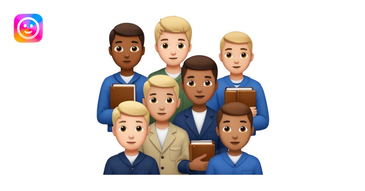 student(men) who is studying English emoji | AI Emoji Generator
