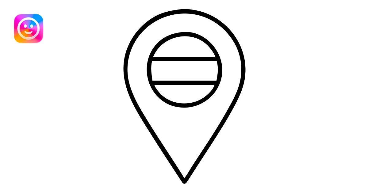 Location pin marker with Russian flag colors (white, blue, and red ...