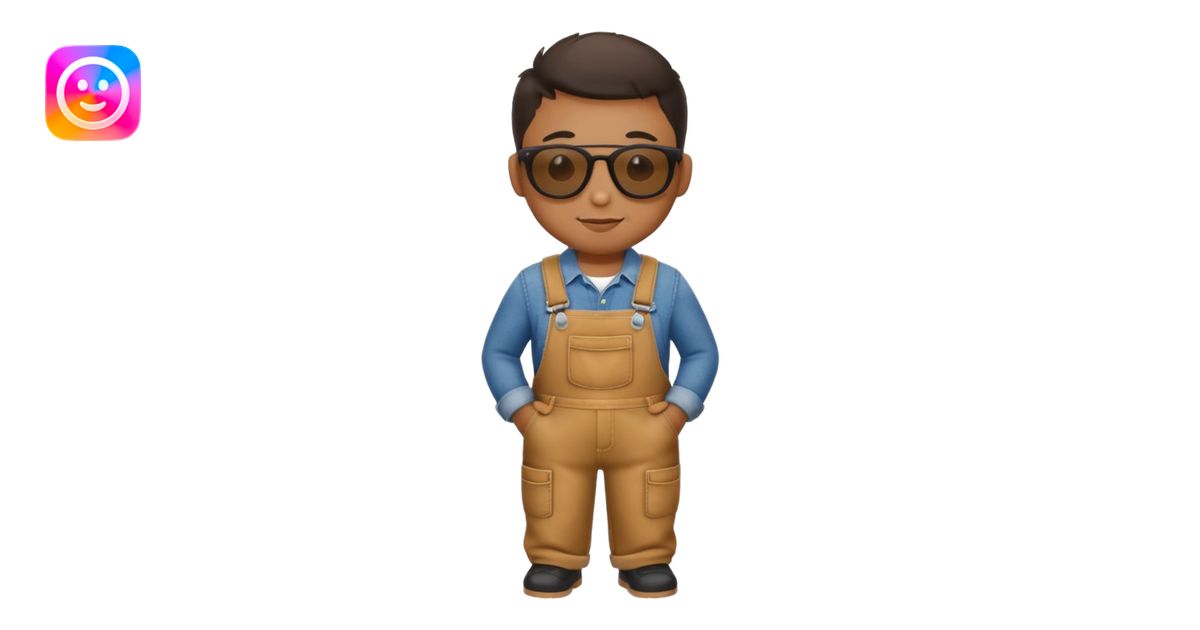 mole wearing overalls, wearing sunglasses, apple emoji style emoji | AI ...