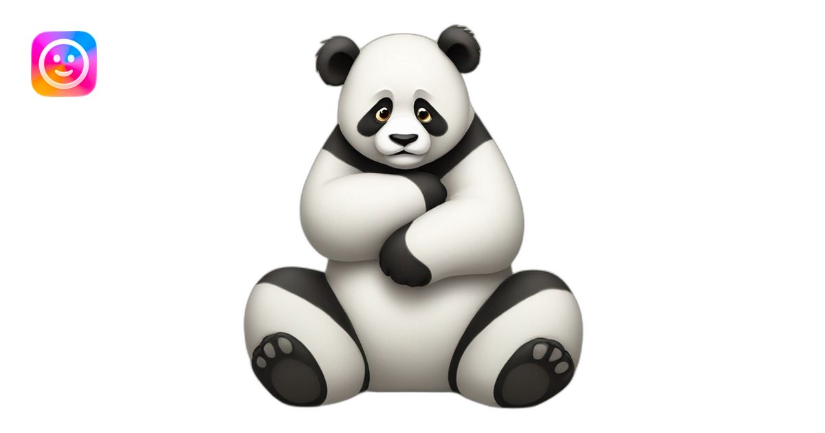 sad panda emoji | AI Emoji Generator