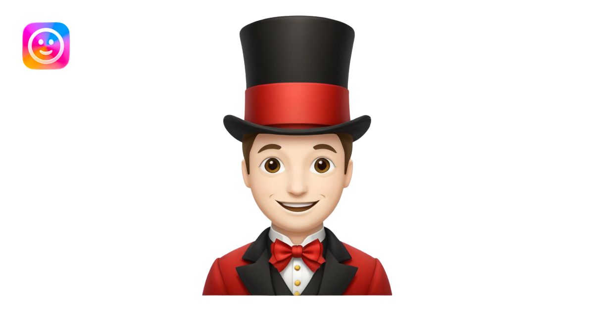 Ringmaster + hat emoji | AI Emoji Generator