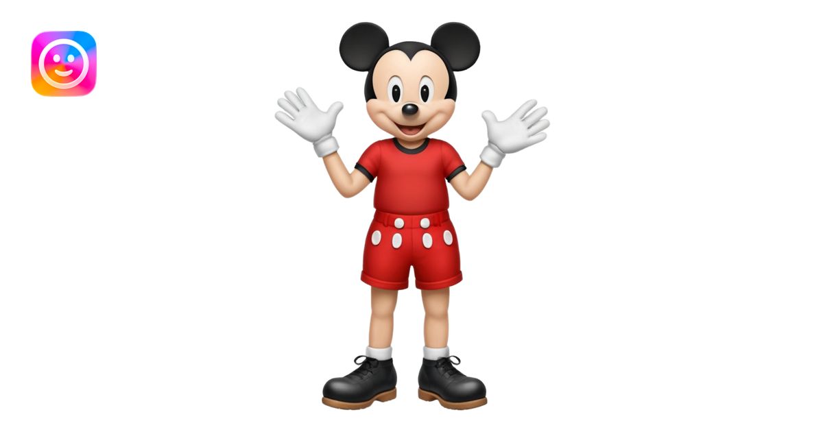 Mickey Mouse emoji | AI Emoji Generator