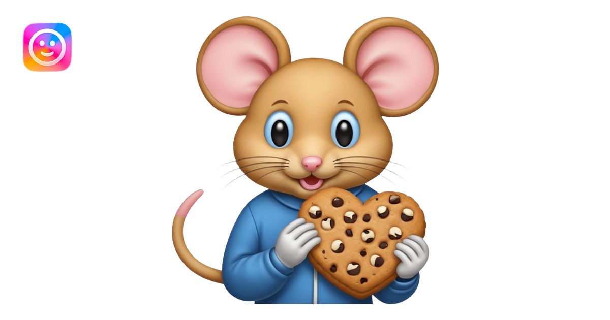 mouse eating cookie emoji | AI Emoji Generator