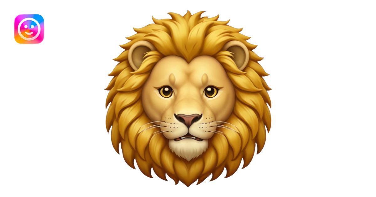 lion emoji | AI Emoji Generator