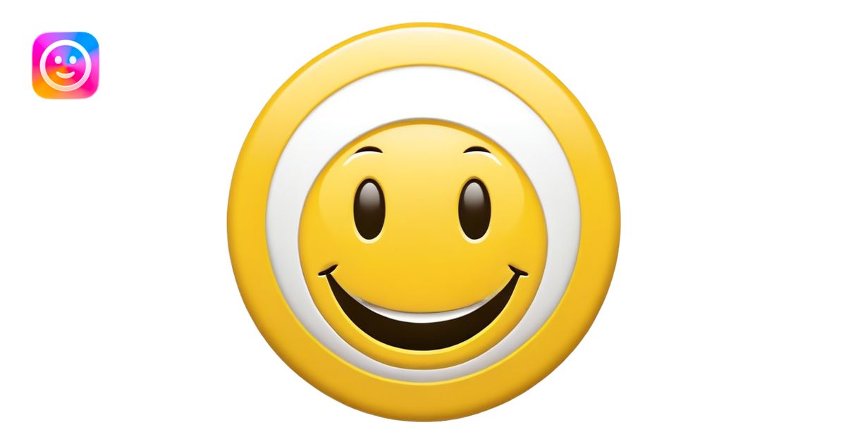 Leeds united smiley badge. emoji | AI Emoji Generator