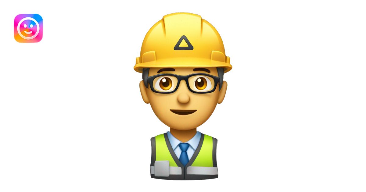 Engineer emoji with hard hat emoji | AI Emoji Generator