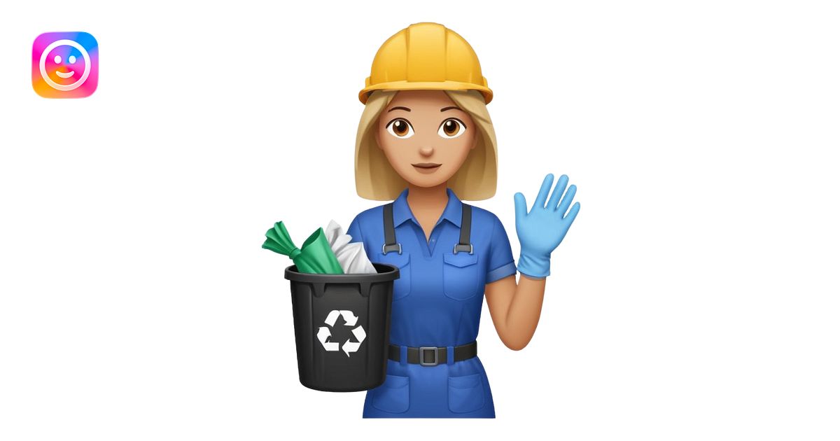 woman taking out the trash emoji | AI Emoji Generator