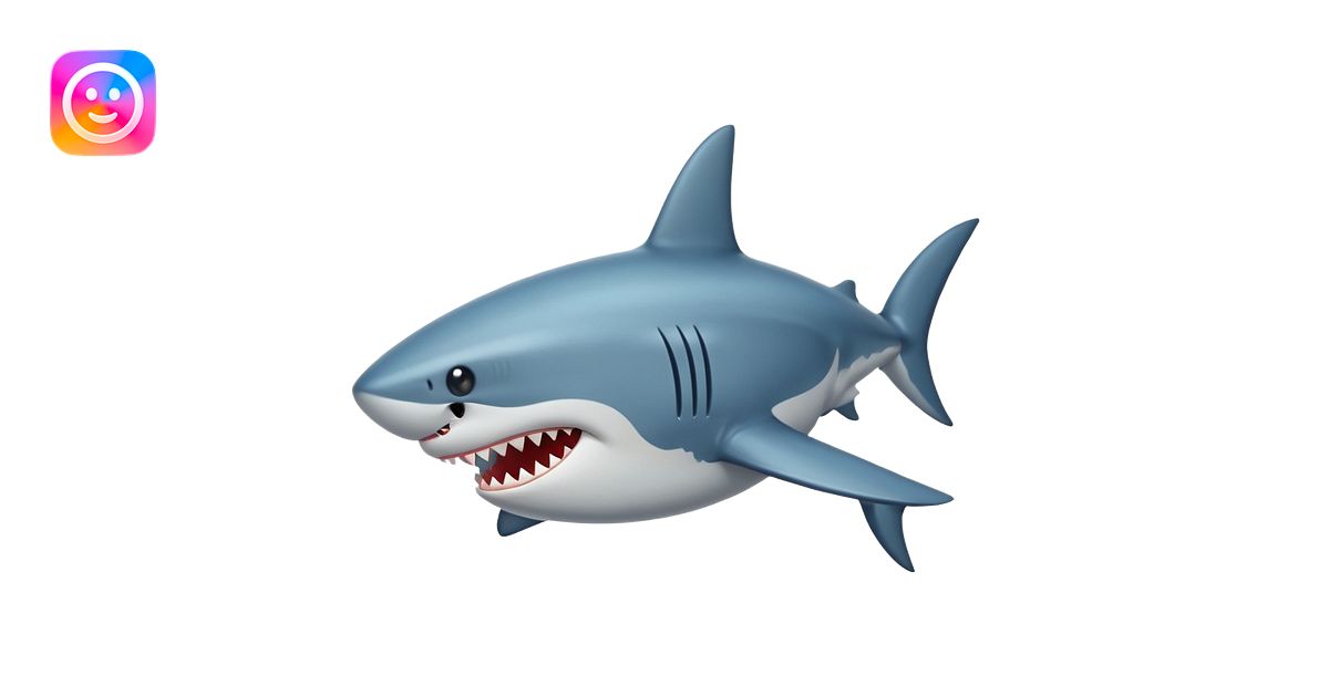 curved shark emoji | AI Emoji Generator