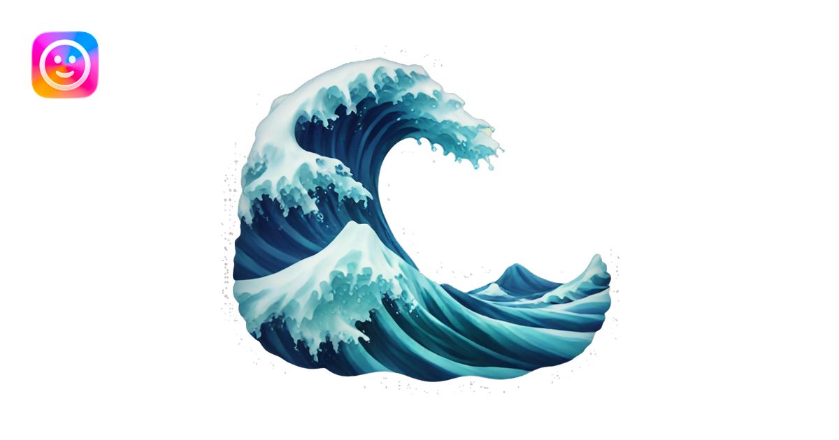 ocean wave emoji | AI Emoji Generator