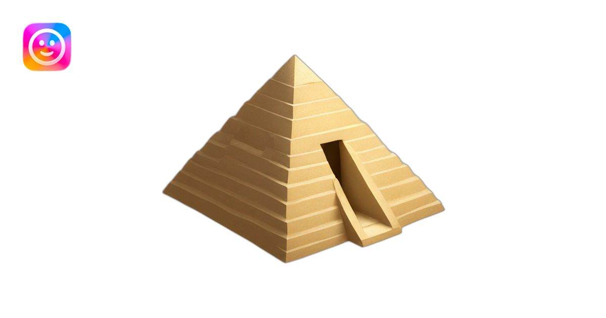 Pyramid emoji | AI Emoji Generator