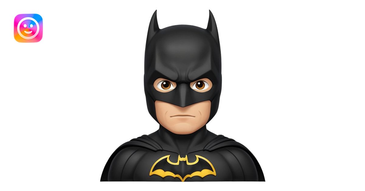 Gigachad gibi mogglayan batman emoji | AI Emoji Generator
