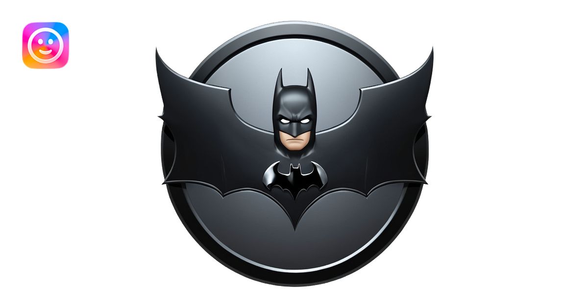 The dark knight batman logo emoji | AI Emoji Generator