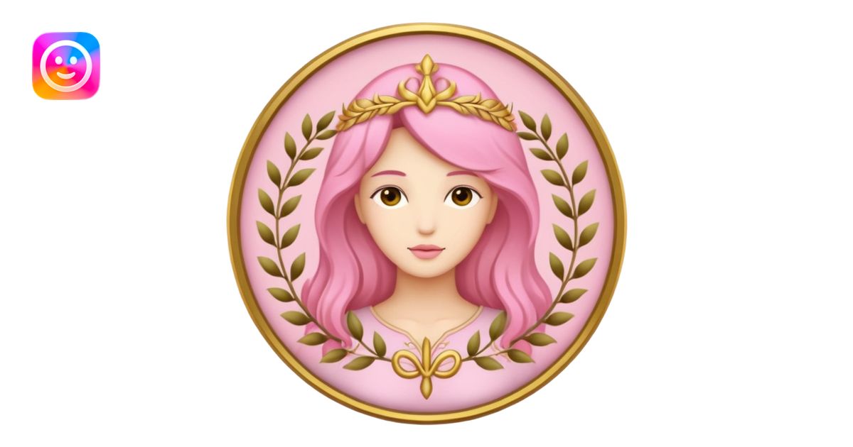 virgo sign pink emoji | AI Emoji Generator
