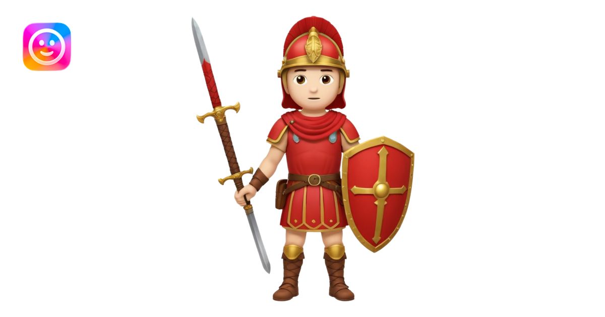 roman soldier without armor,without weapons and shield, just red ...