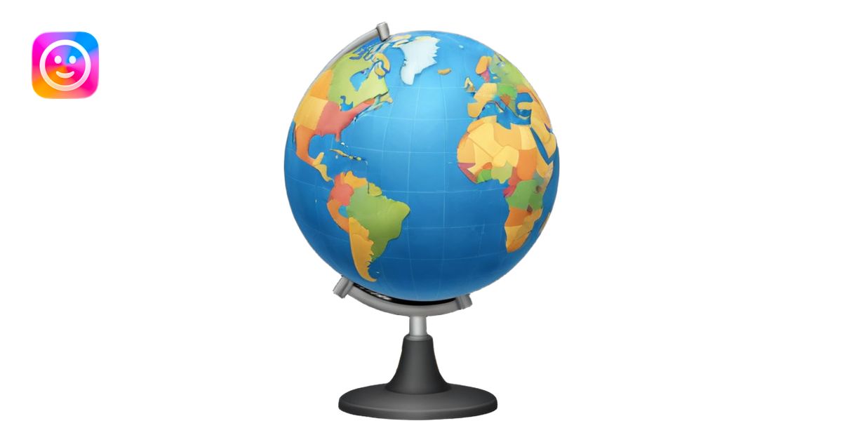 globe on an empty chalkboard emoji | AI Emoji Generator