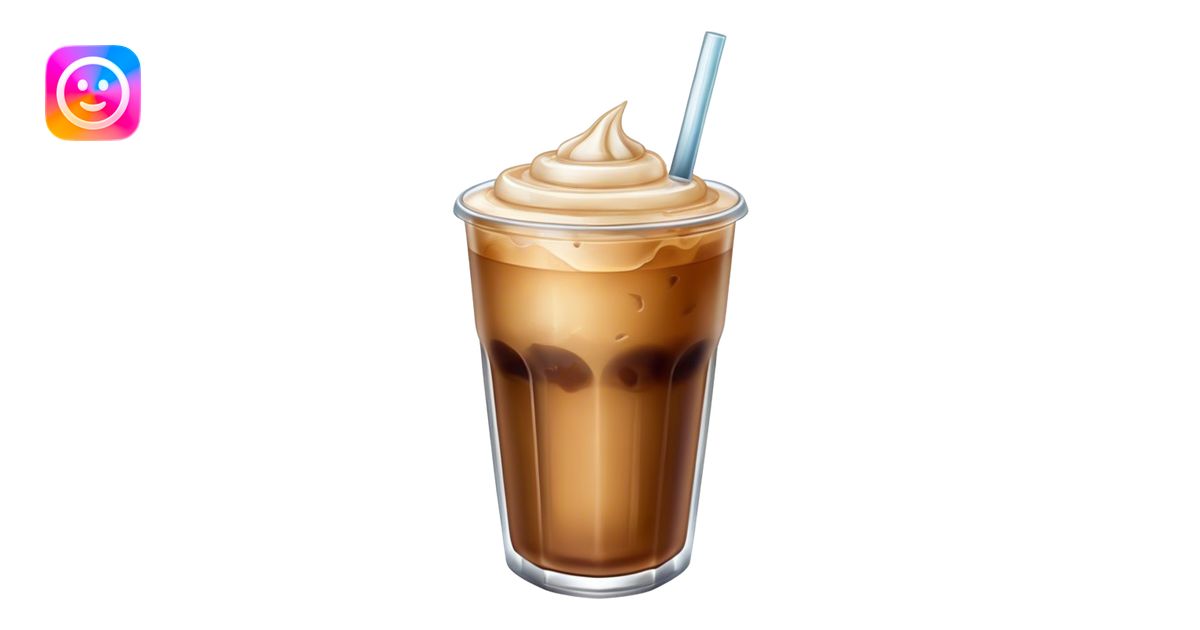 Iced coffee emoji | AI Emoji Generator