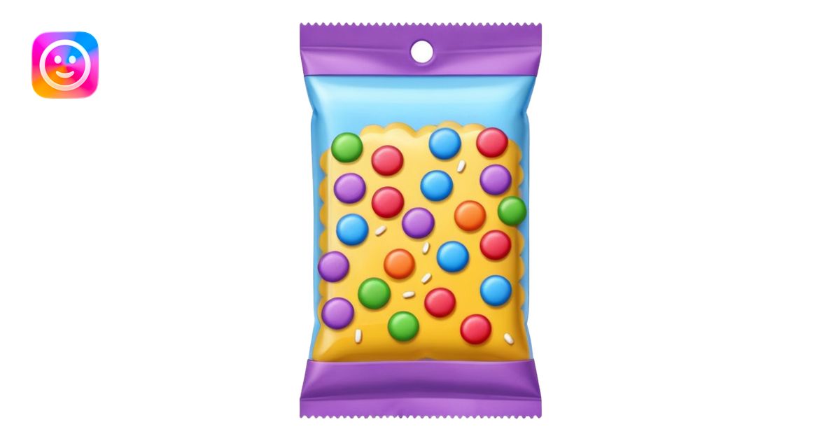 sprinkles in a packet emoji | AI Emoji Generator