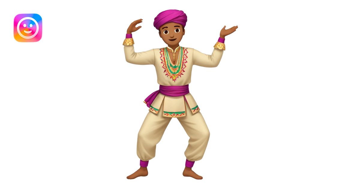 dancing man traditioanal emoji | AI Emoji Generator