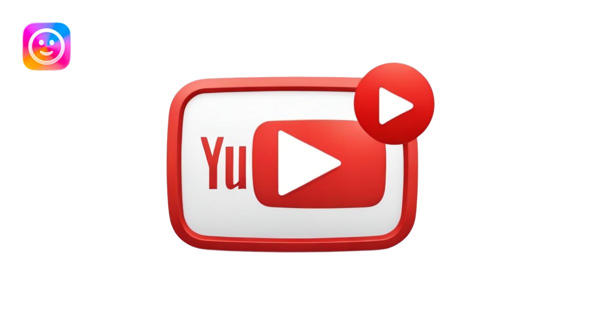 YouTube logo, red rectangle with rounded corners and white play button ...