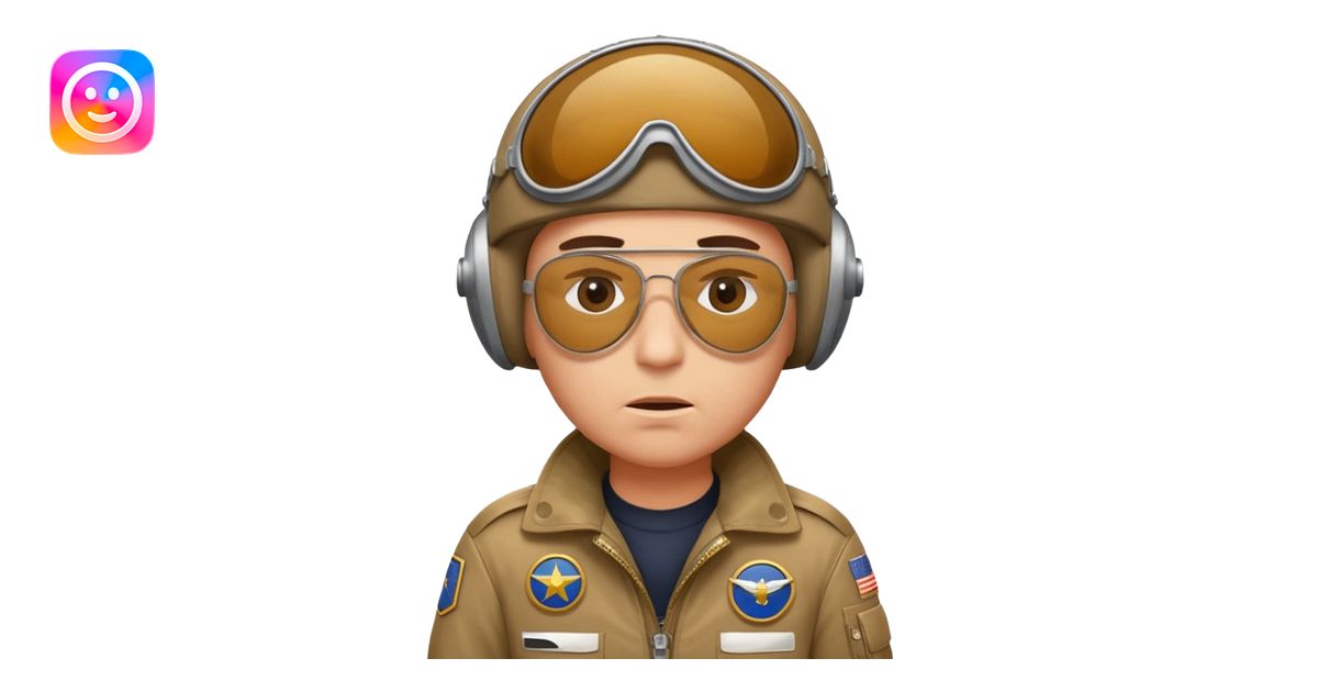 Confused pilot emoji | AI Emoji Generator